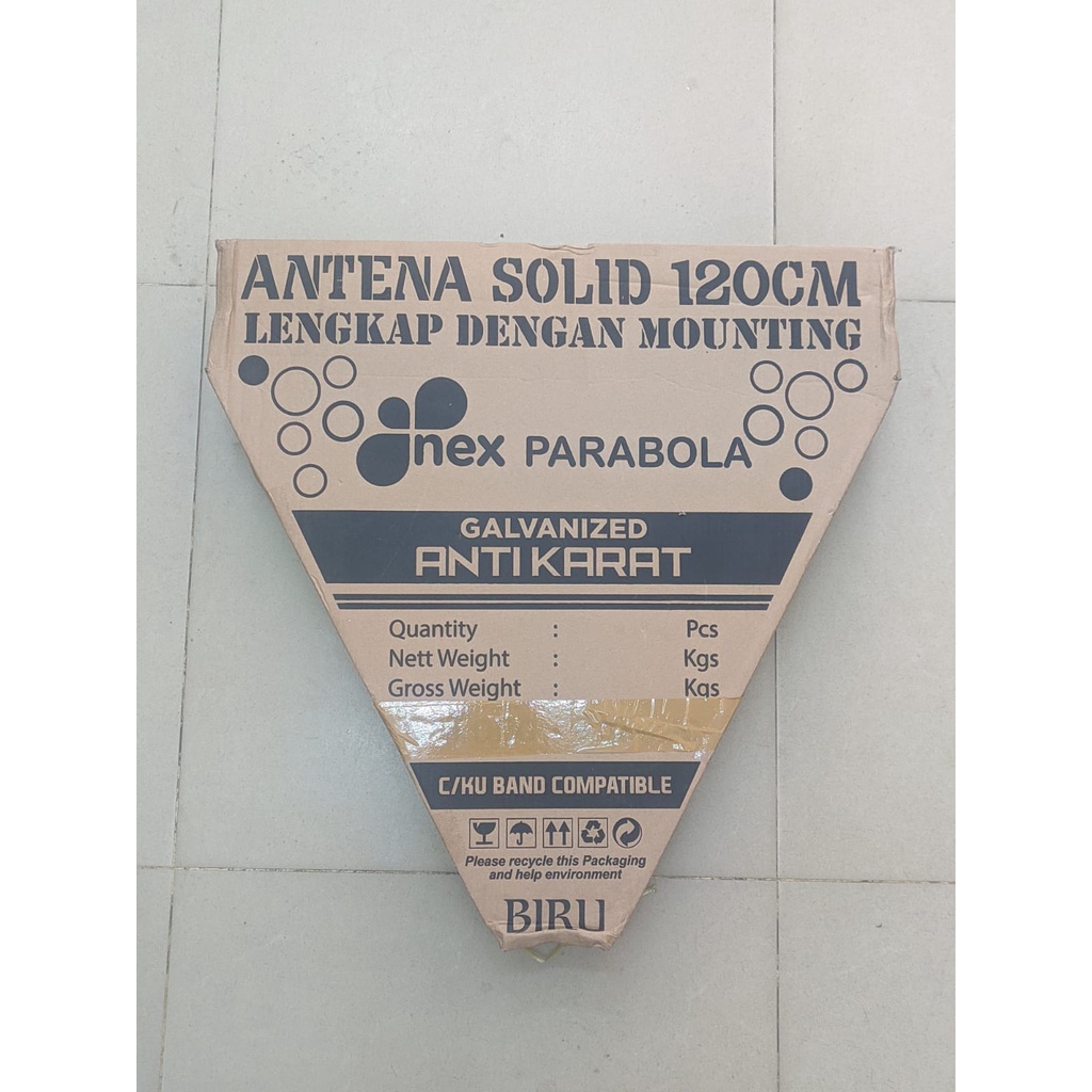 Jual Antena ODU SOLID NEX PARABOLA BIRU 120CM | Shopee Indonesia