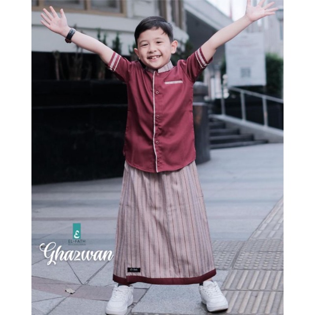 Jual SETELAN BAJU KOKO DAN SARUNG CELANA GHAZWAN BY EL FATH UNTUK ANAK USIA 1-12 TAHUN. | Shopee ...