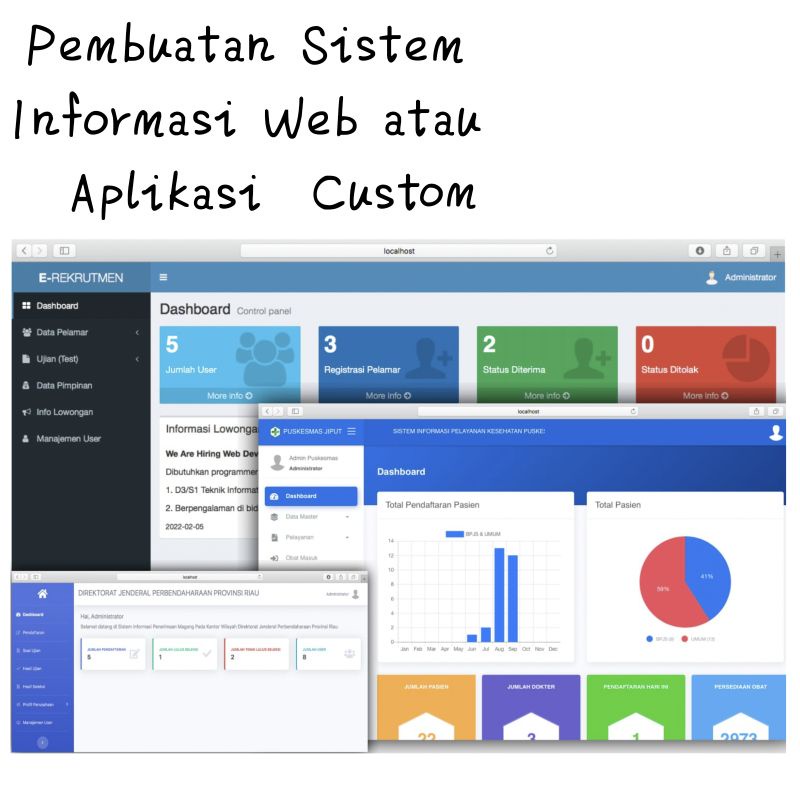 Jual Pembuatan Sistem Informasi Web atau Aplikasi Web Custom | Shopee ...