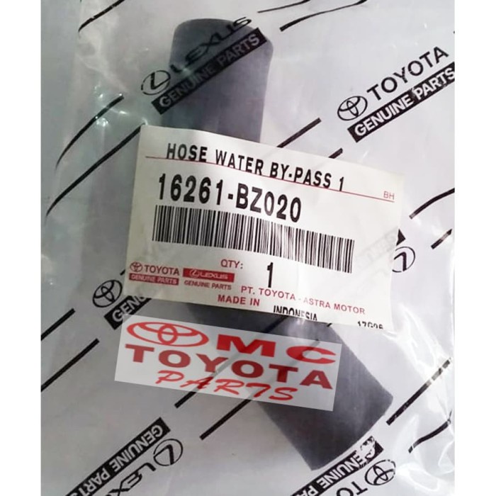 Jual Selang Hose Water By Pass No.2 Toyota Avanza Xenia 16261-Bz020-001 ...