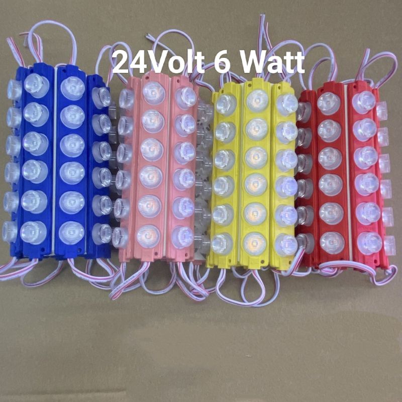 Jual Lampu LED Modul 6 Mata (1x6) 24 Volt 6 Watt/Modul LED 6W 24V Super ...
