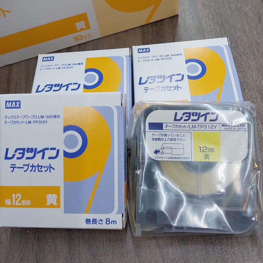 Jual tinta label MAX Marking Label Letatwin LM-TP312Y yellow 12mm ...