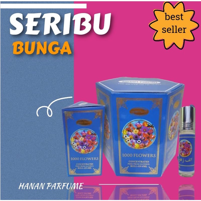Jual Perbox isi 6 Botol Parfum TAMAM seribu bunga 6ml | Shopee Indonesia