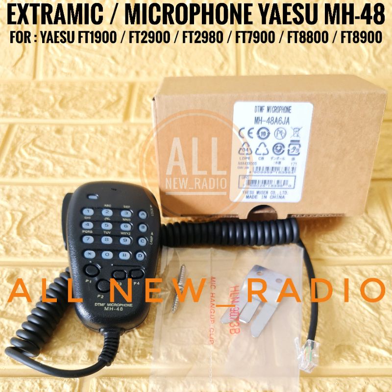 Jual EXTRAMIC RADIO RIG YAESU FT2980 FT2900 MH 48 / PTT MIC RIG YAESU ...