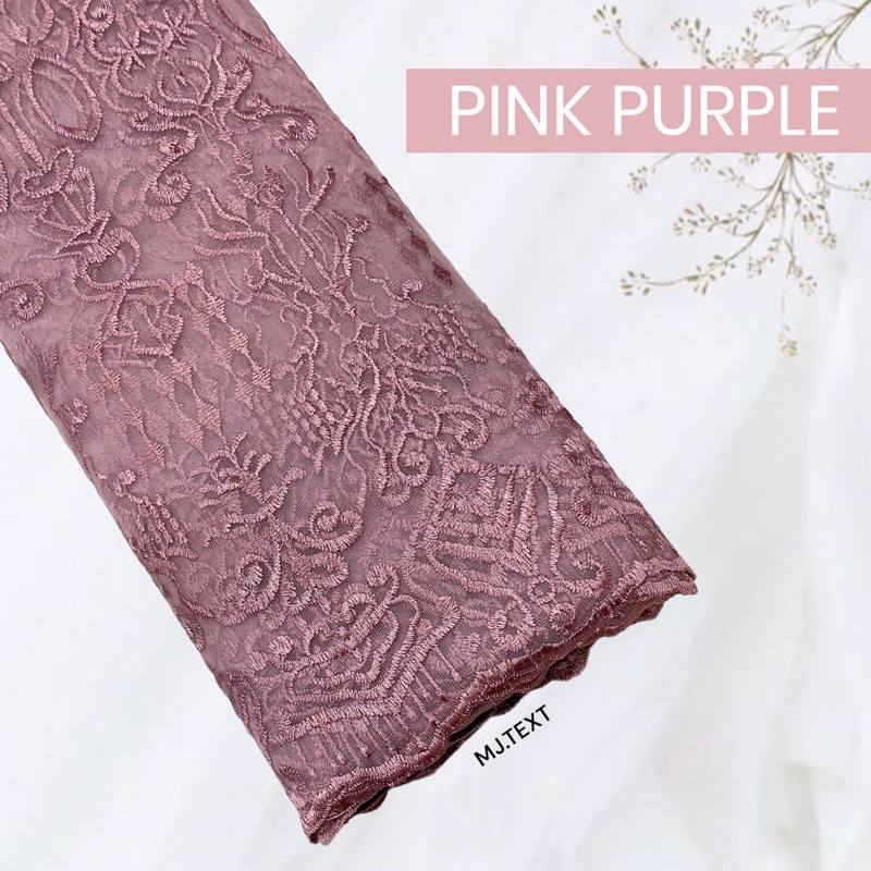 Jual KAIN KEBAYA TILE MOTIF SAPTO BROKAT TULLE SUMBA EMBROIDERY ETNIK 1 ...