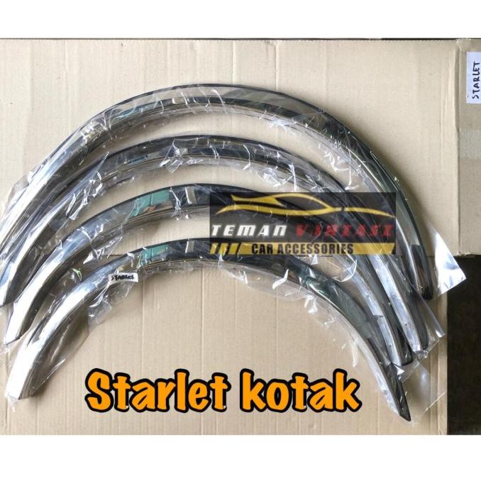 Jual List Lis Atas Ban Over Fender Trim Mobil Starlet Kotak Lama ...