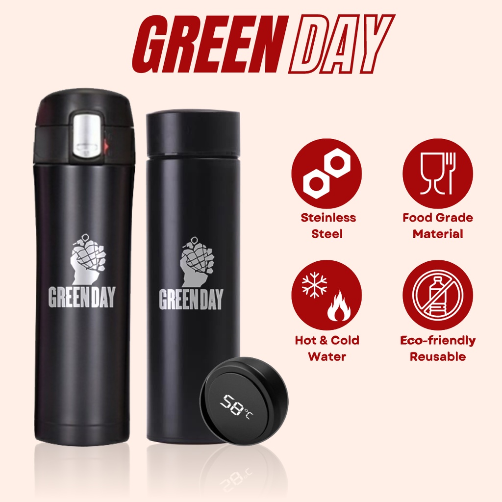 Jual GREEN DAY - TUMBLER TERMOS CUSTOM DESAIN LOGO GREEN DAY | Shopee ...