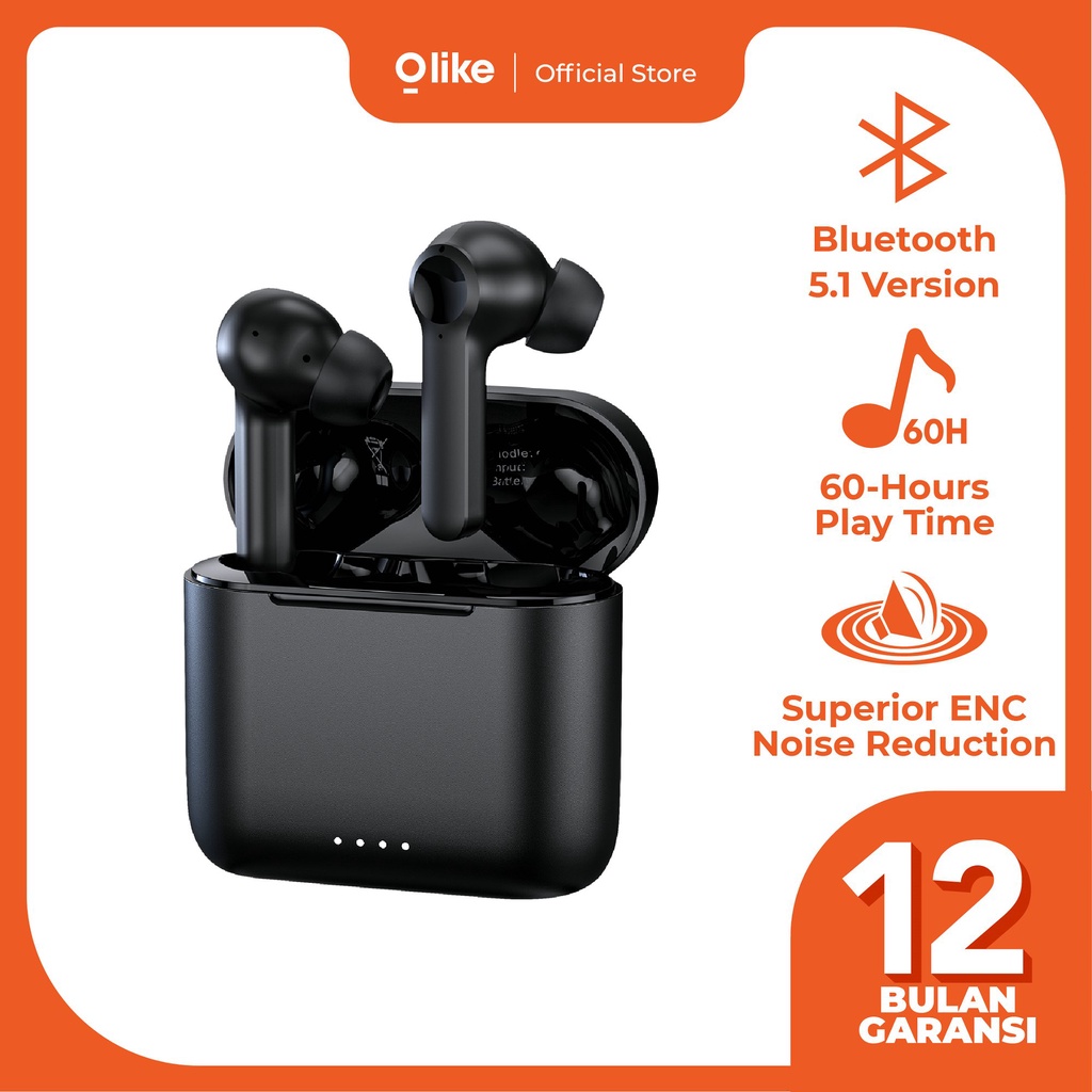 Jual OLIKE TWS Headset O2 ENC Peredam Kebisingan Bluetooth V5.1 ...