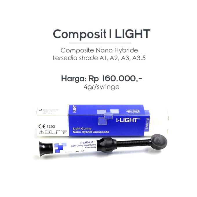 Jual Resin composite nano hybrid i-light komposit gigi non flow ...