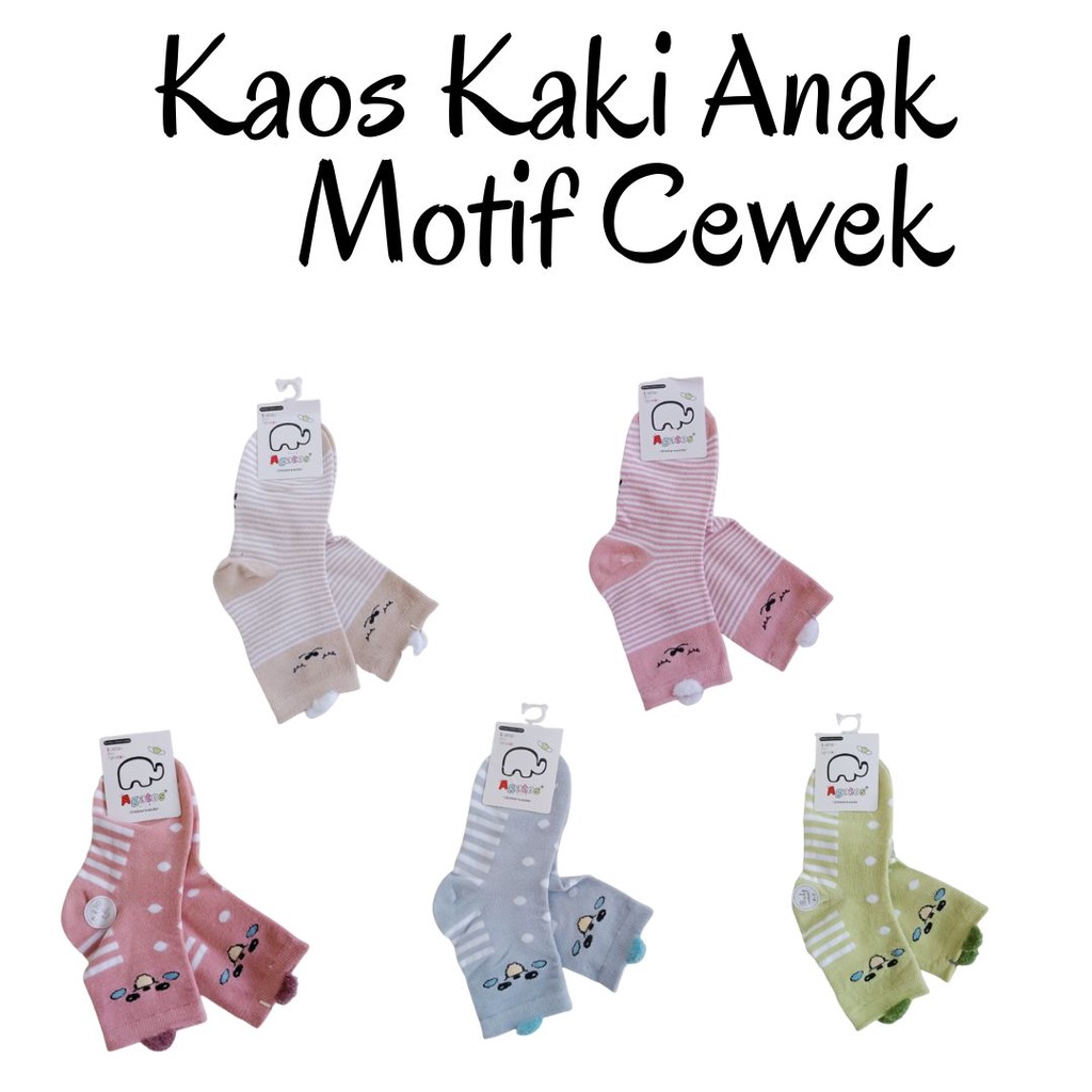 Jual Kaos Kaki Anak TK SD Perempuan Agatos 3-10 Tahun | Shopee Indonesia