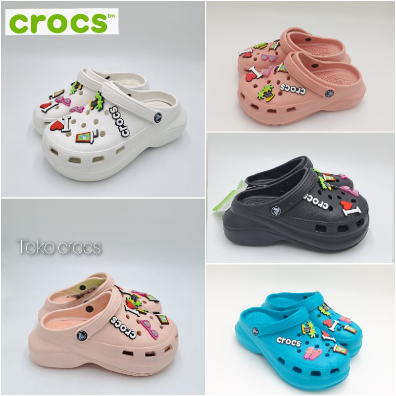 Jual Crocs Fashion Bae free jibitz / Sandal Wanita crocs bae love ...