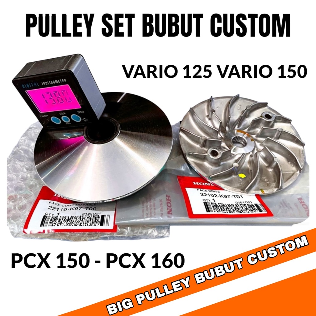 Jual PAKET PULEY CUSTOM VARIO 125 150 PCX 150 PCX 160 ADV 150 | PULLEY ...