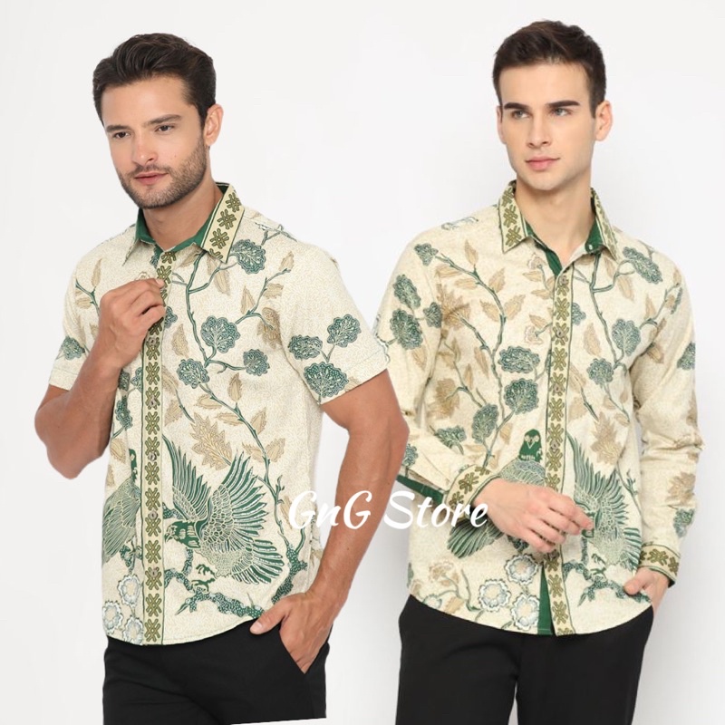 Jual Kemeja Batik 113 IJO/ 113 DDU Batik Pria/ Seragam Batik/ Batik ...