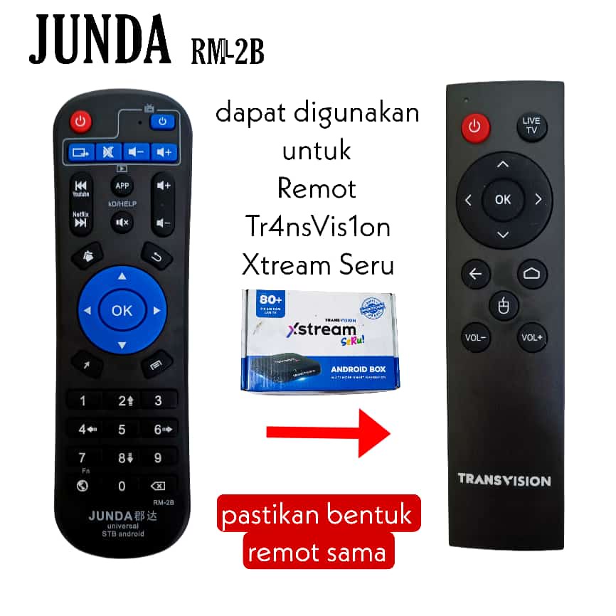 Jual REMOTE MULTI UNIVERSAL JUNDA RM 2B MXQ PRO H96MAX 96MINI JAY PRO FLECO ANDROID TV BOX EVPAD ...