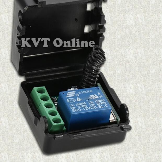 Jual Wireless RF Relay 12V 433MHz With Delay OFF Lock Unlock 1 Remote ...