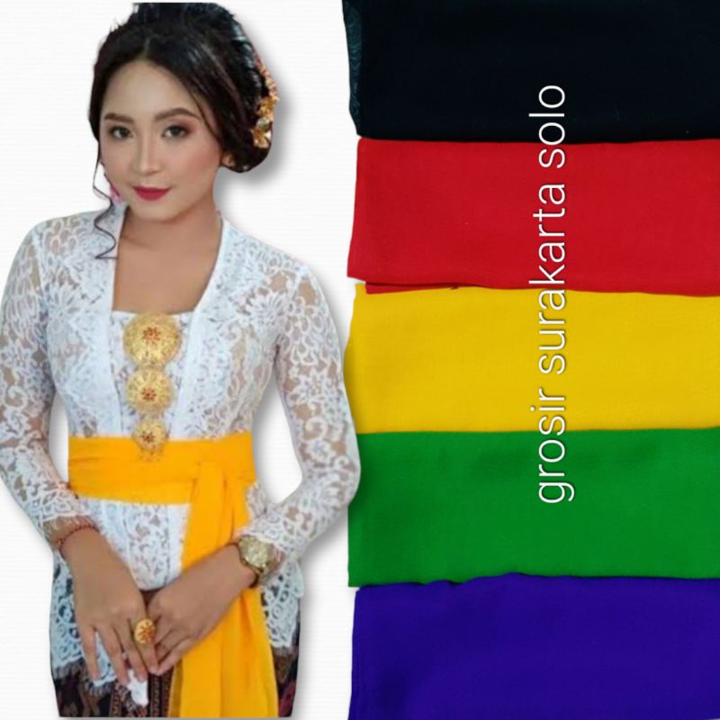 Jual Selendang Bali / selendang sifon/ Sampur Polos | Shopee Indonesia