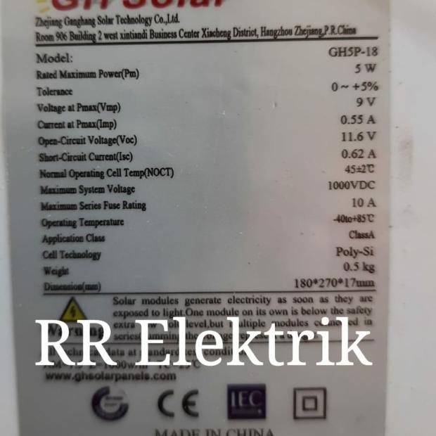 Jual Solar Panel Solar Cell Panel Surya 5wp Poly 5Wp Polycrystalline ...
