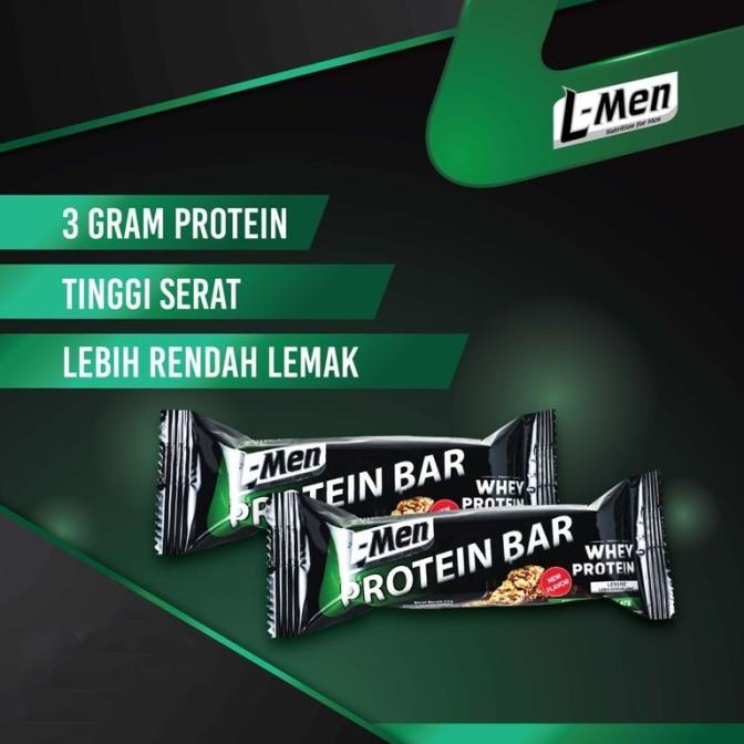 Jual L-Men Protein Bar Crunchy Chocolate 1 Sachet / LMen Healthy Snack Tinggi Protein | Shopee ...