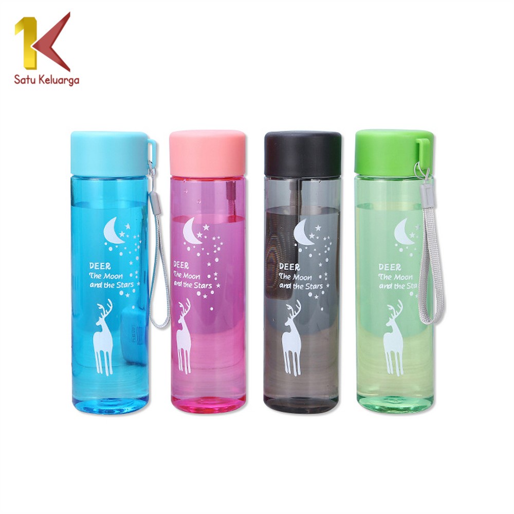 Jual Satu Keluarga Botol Minum Portable 450ML Motif Karater Binatang Rusa C709 Tumbler Botol Air ...