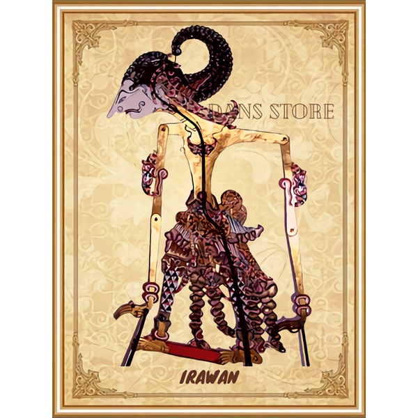 Jual Poster Wayang Irawan Hiasan Dinding Sebagai Pajangan atau Wall ...