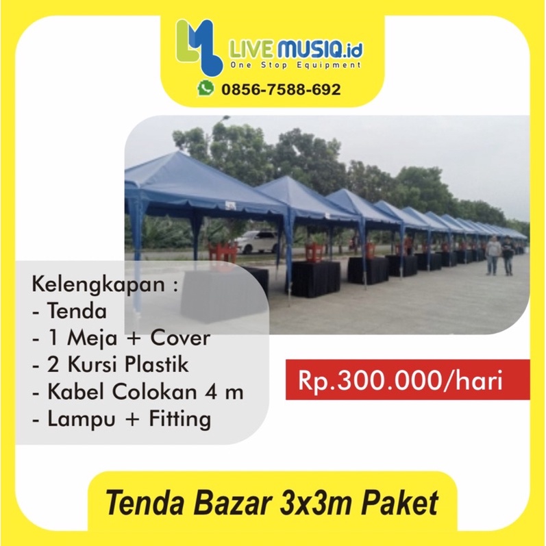 Jual Sewa Rental Tenda Bazar 3x3 Paket jakarta Tenda sarnafil Tenda ...