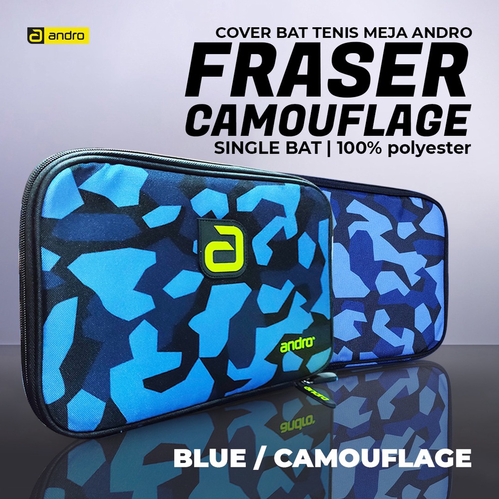 Jual Cover Bat Tenis Meja Pingpong Andro Fraser Camouflage Single Bat | Shopee Indonesia