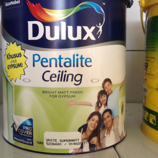 Jual CAT DULUX PENTALITE CEILING PUTIH (5 KG) / CAT KHUSUS PLAFON ...