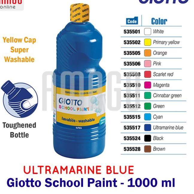Jual GIOTTO SCHOOL PAINT - ULTRAMARINE BLUE - 1.000 ml - 535517 ...