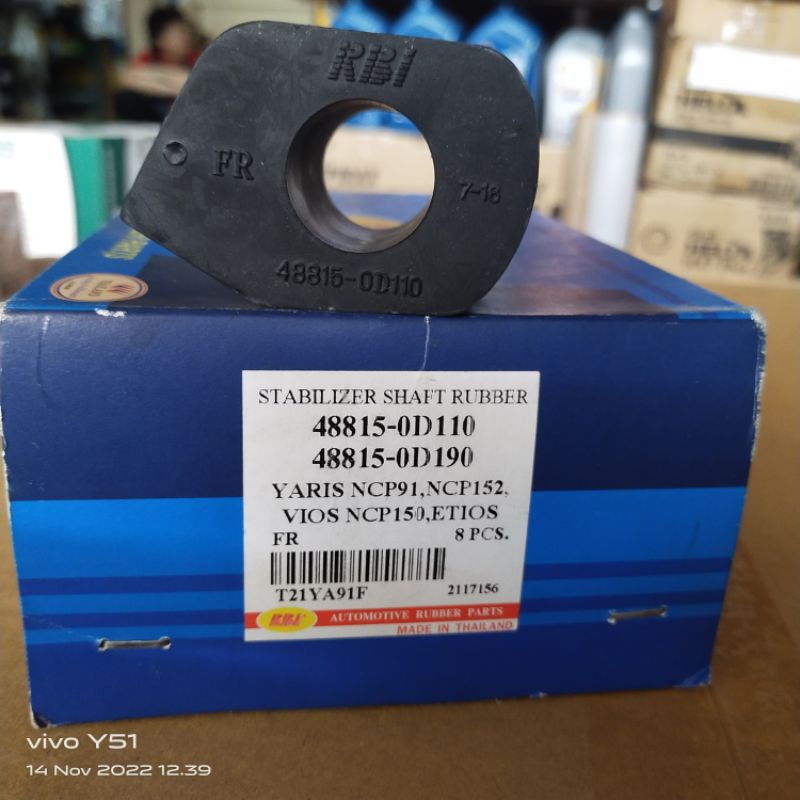 Jual karet stabil belah yaris bakpao/new vios gen2 rbi original ...