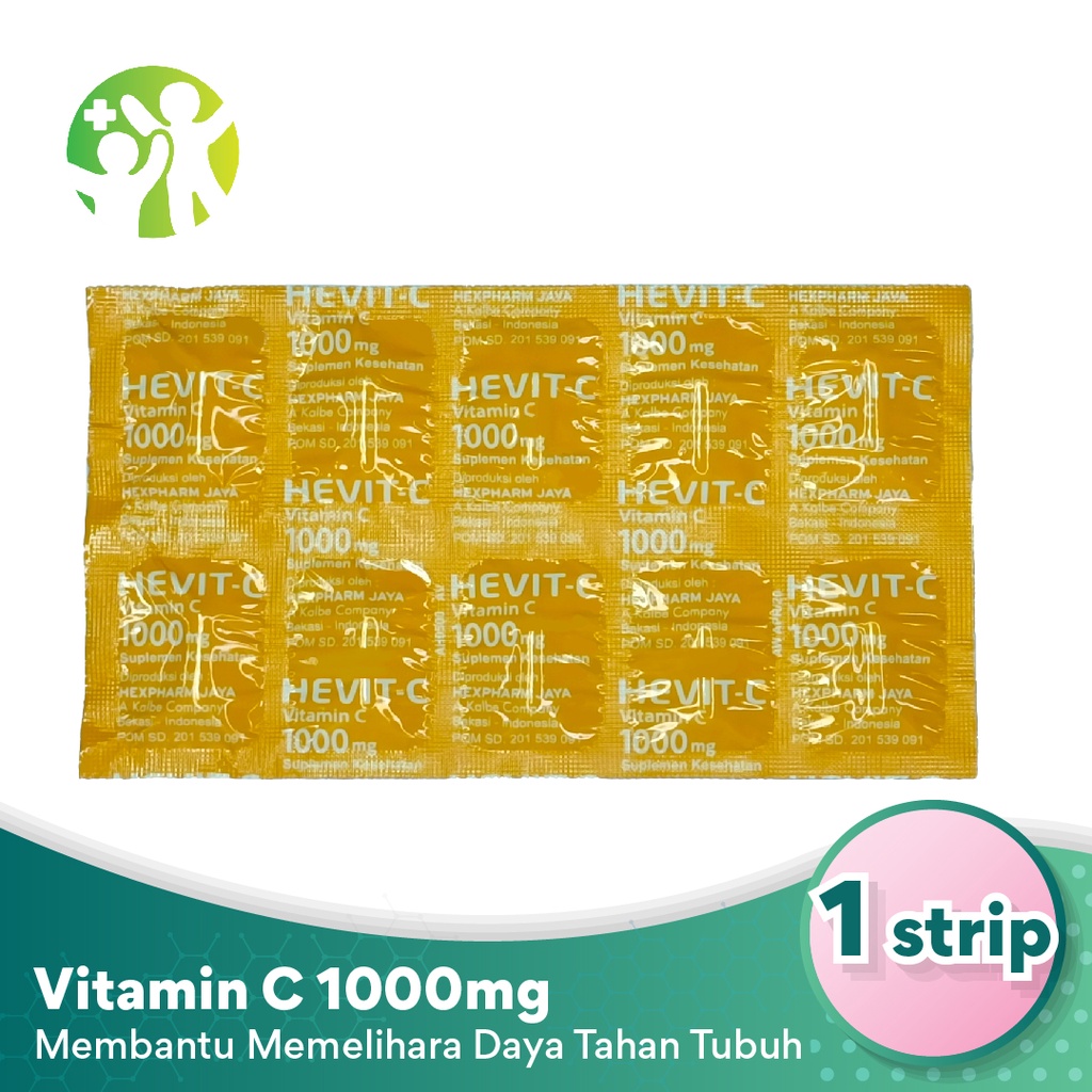 Jual Hevit-C 1000 mg 1 Strip x 10 Tablet - Membantu Penuhi Kebutuhan ...