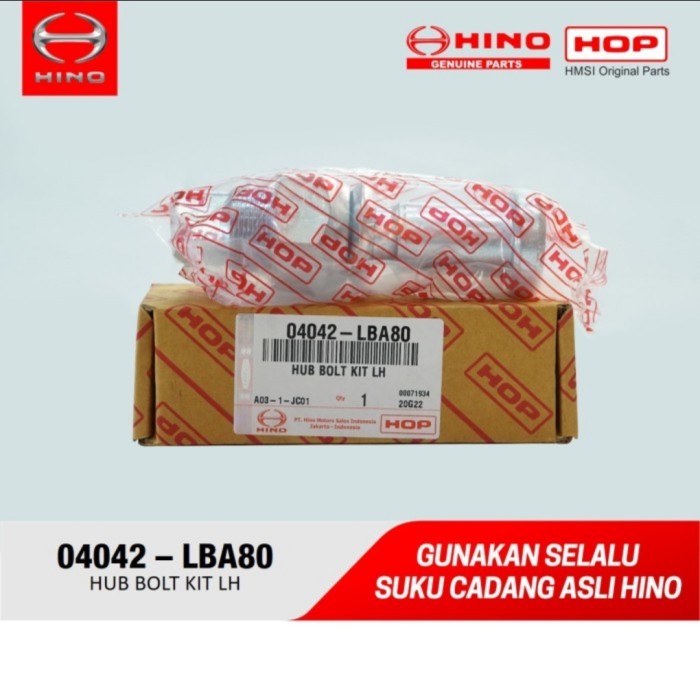 Jual Hino Lohan hub bolt baut roda belakang kiri LH original HOP ...