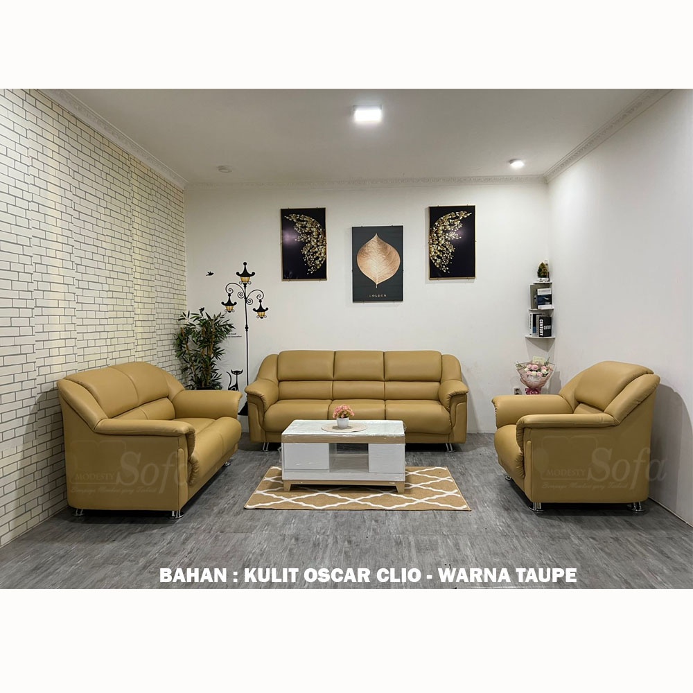 Jual Sofa Ruang Tamu Modesty 321 Seater Homify + Meja Tamu Tulip | Shopee Indonesia