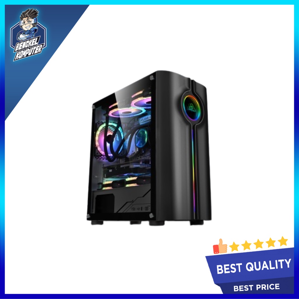 Jual CASING PC ARMAGGEDDON TRON HOLO 3 MATX BLACK | Shopee Indonesia