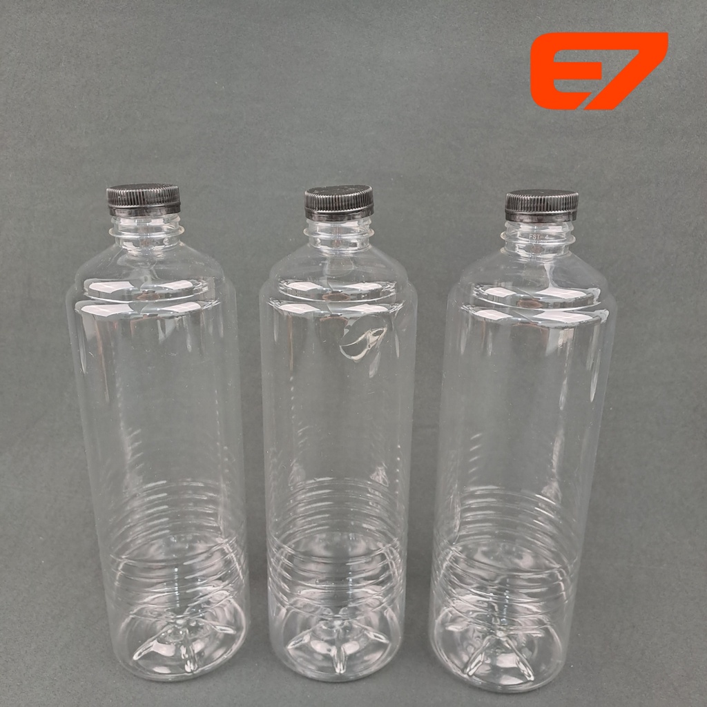 Jual Botol Alomond Ulir Botol Juice Botol Plastik PET 1000ml | Shopee ...