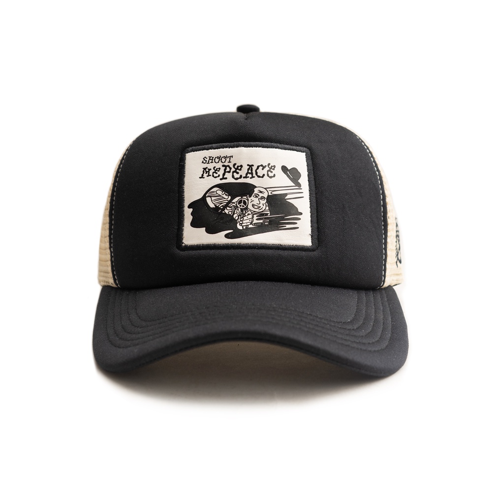 Jual Hoi Polloy - Trucker Topi - Shoot Me Peace (Black) | Shopee Indonesia