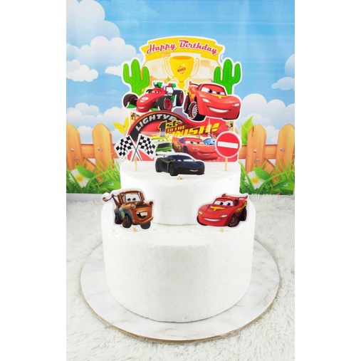 Jual Cake topper/topper kue ultah/hiasan kue STYROFOAM CARS | Shopee ...