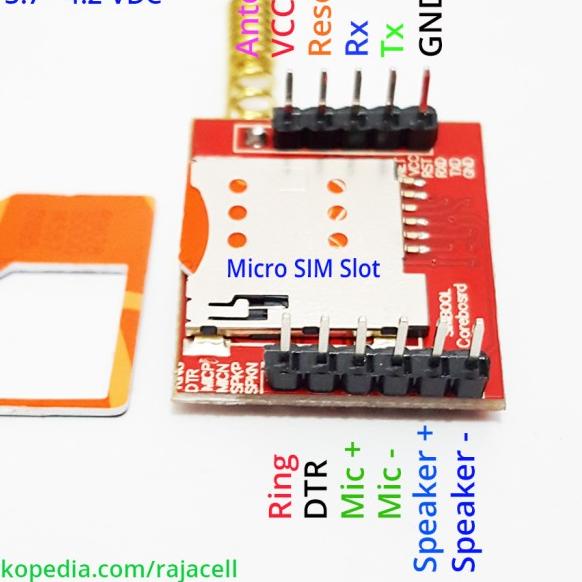 Jual Sim800l Gsm Gprs Module For Arduino Gsm Gprs Serial Modem Shield