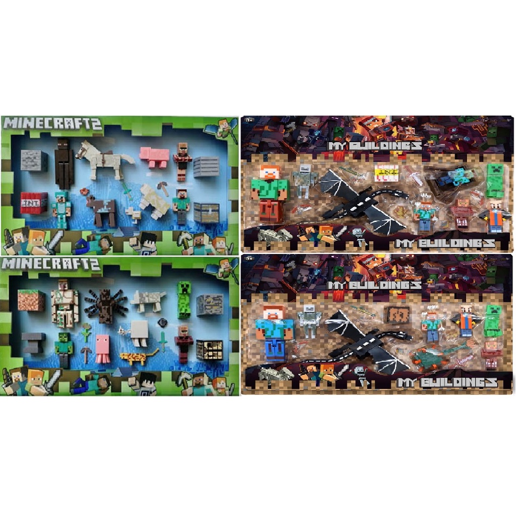 Jual Minecraft Figure (F) Mainan Anak Figurine | Shopee Indonesia