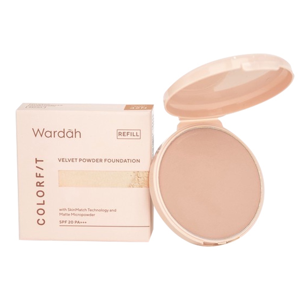 Jual Wardah Colorfit Velvet Powder Foundation Refill | Shopee Indonesia