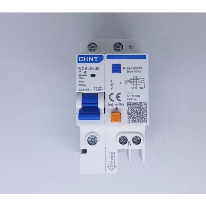 Jual Chint Rcbo Rccb Elcb Nxble-32 1P 1 Phase 16A 25A 30Ma Proteksi ...