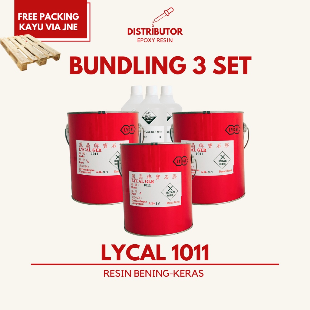 Jual Epoxy Resin 1011 4kg Lycal - Bundling 3 set | Shopee Indonesia