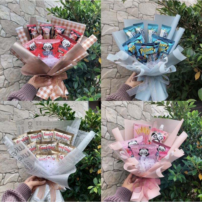 Jual SNACK BUCKET/SNACK BOUQUET/BUCKET BUNGA/BOUQUET FLOWERS (Made by ...