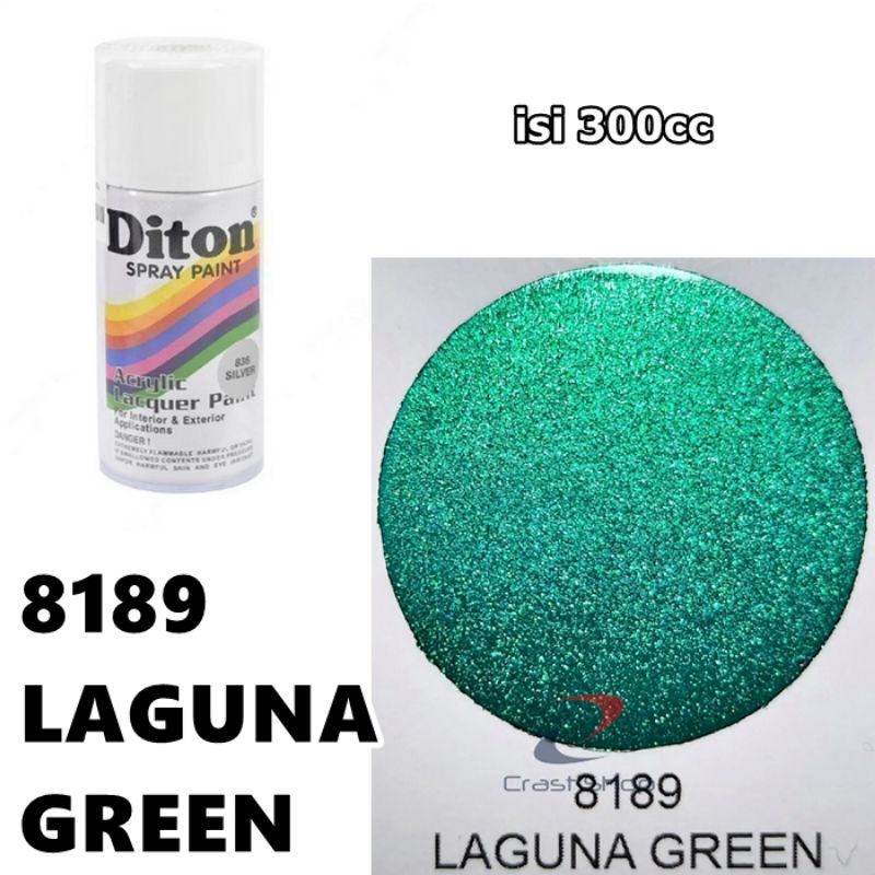 Jual Cat Pilox Diton Laguna Green 8189 300cc Warna Hijau Laguna Metalik ...