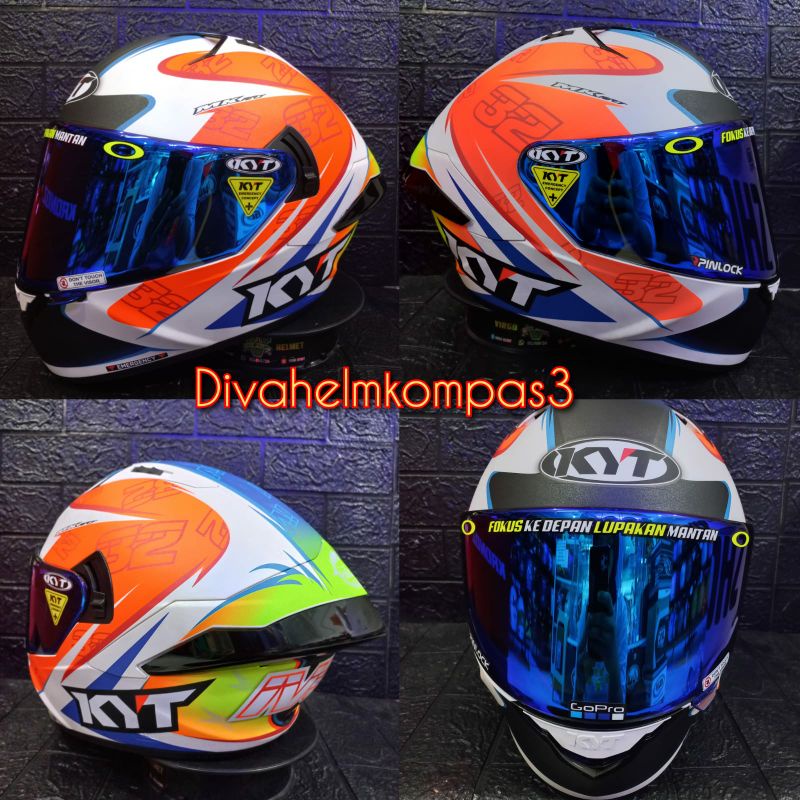 Jual HELM KYT NFR ISAAC VINALES REPLICA DOUBLE VISOR PAKET GANTENG ...