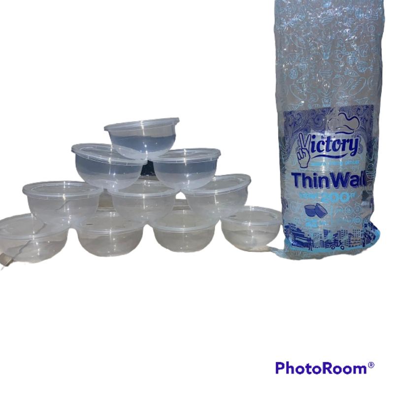 Jual Mangkok Plastik 200ml Thinwall/Tempat Makan/Bowl isi 25 pcs | Shopee Indonesia