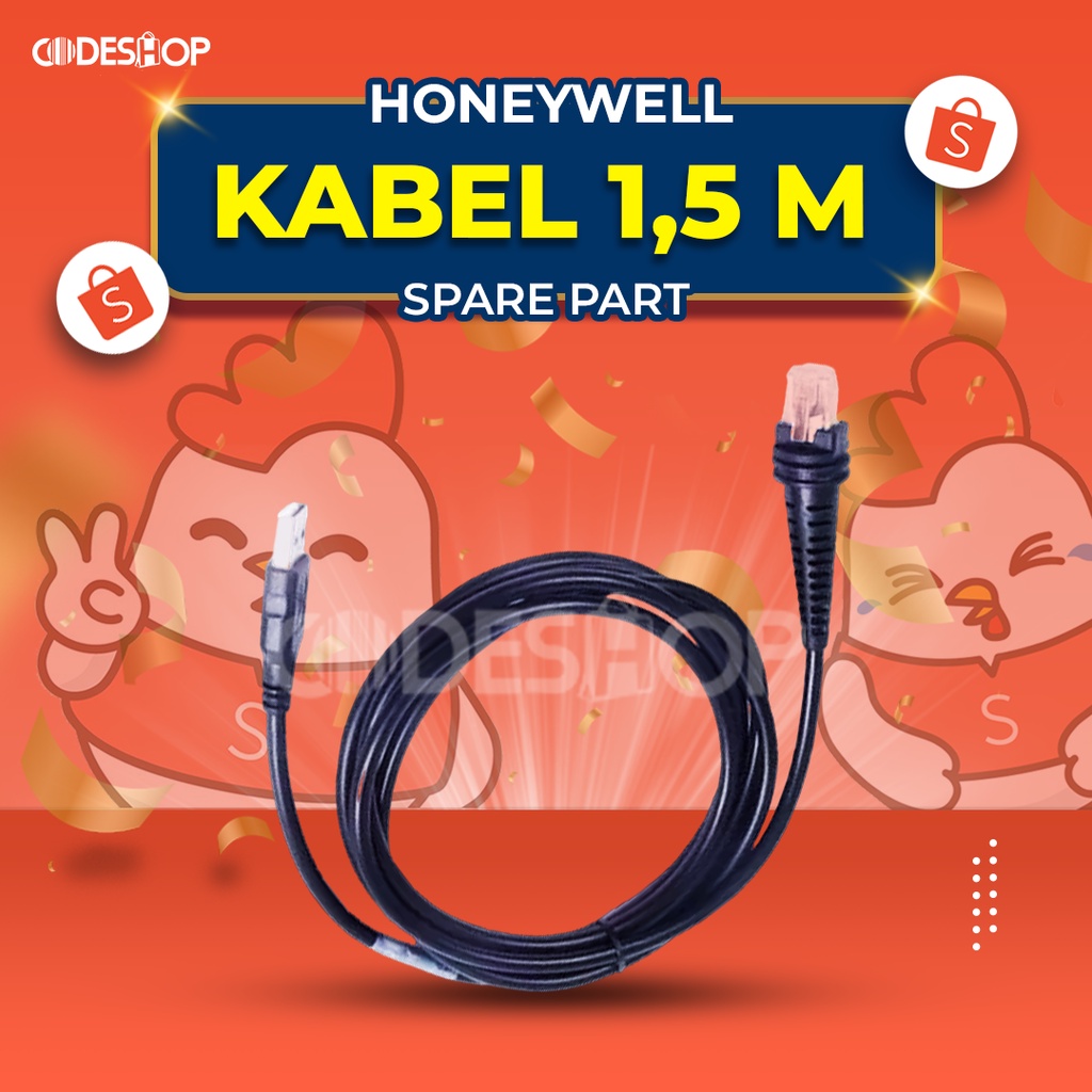 Jual Kabel Scanner Barcode 1,5 m Honeywell 1250G & 1450G | Shopee Indonesia