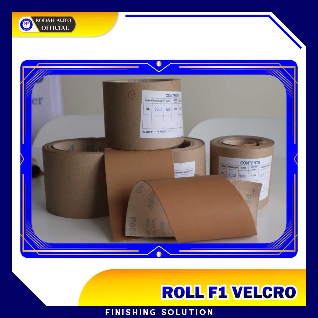 Jual AMPLAS ROLL VELCRO FINISH1 | Shopee Indonesia