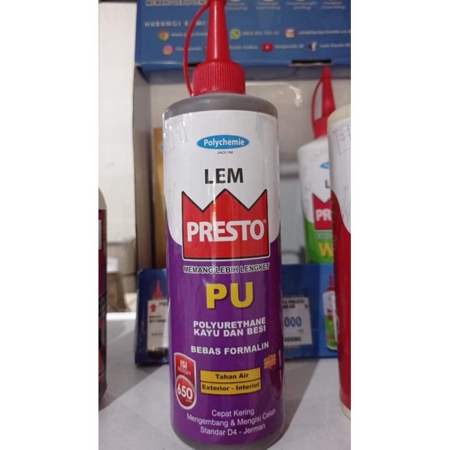 Jual Presto Lem Kayu Presto PU botol 650gr | Shopee Indonesia