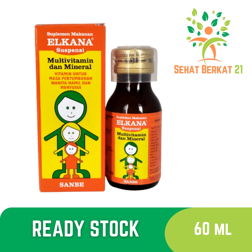 Jual ELKANA SYRUP SIRUP 60 ML VITAMIN DAN MINERAL UNTUK ANAK | Shopee ...