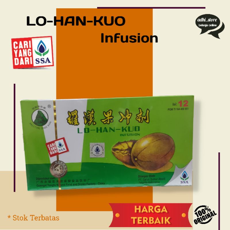 Jual Lo han kuo Lohan kuo infusion obat herbal pereda panas dalam dan ...